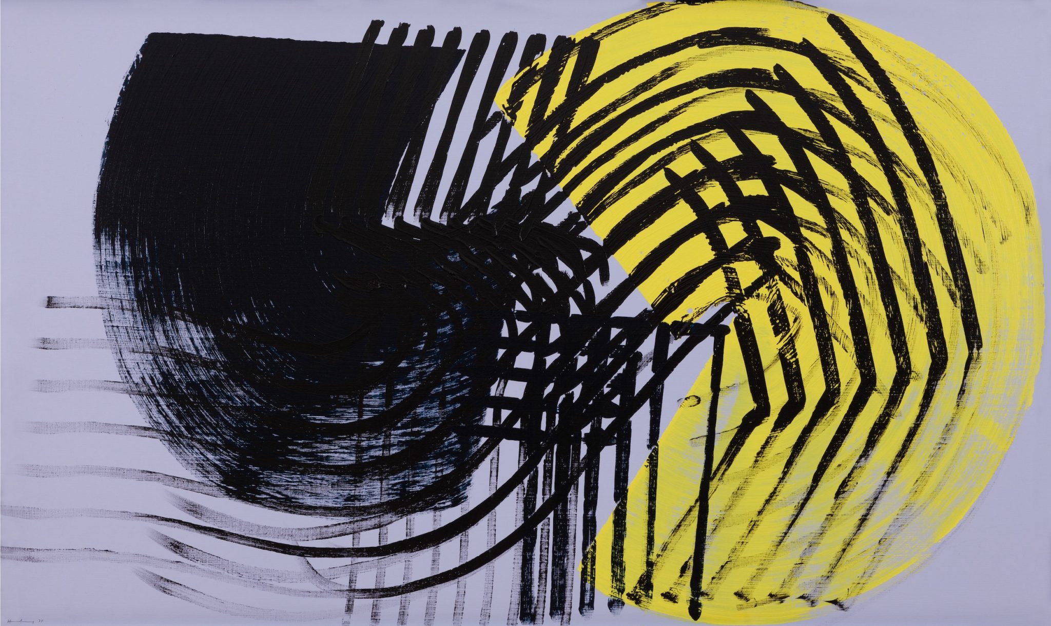 Valore e potenza del segno. Hans Hartung squarcia Galleria Mazzoleni ...