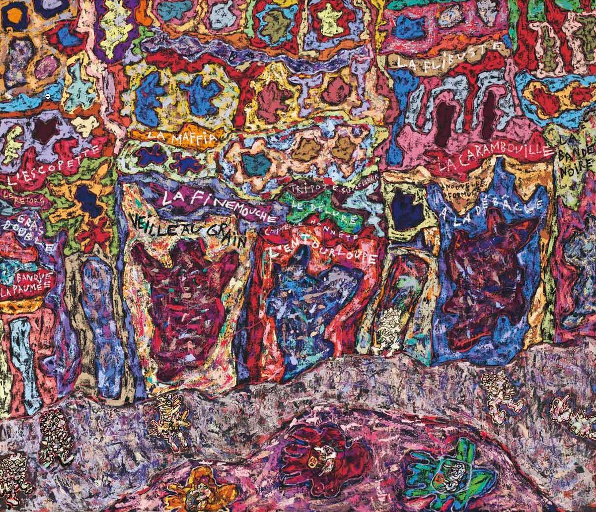 Art brut monumentale. Una grande tela di Jean Dubuffet è in asta da ...